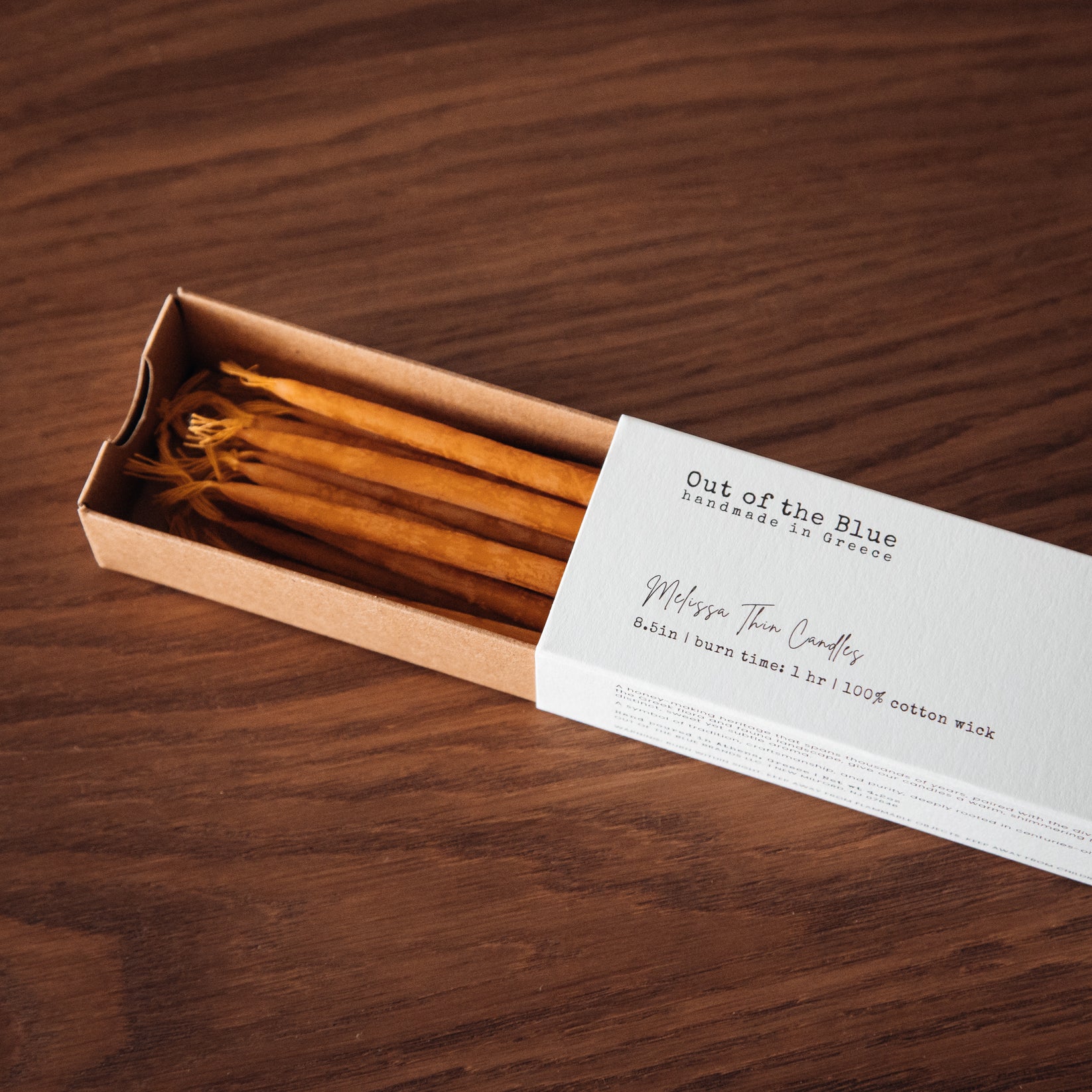 Beeswax Thin Taper Candles | Hand-poured in Athens, Greece – Out of the ...